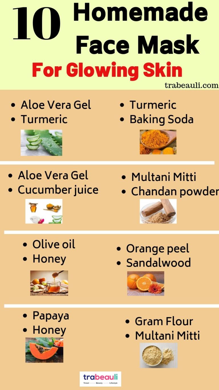 13 DIY Homemade Face Masks For Glowing Skin (Overnight) | Trabeauli